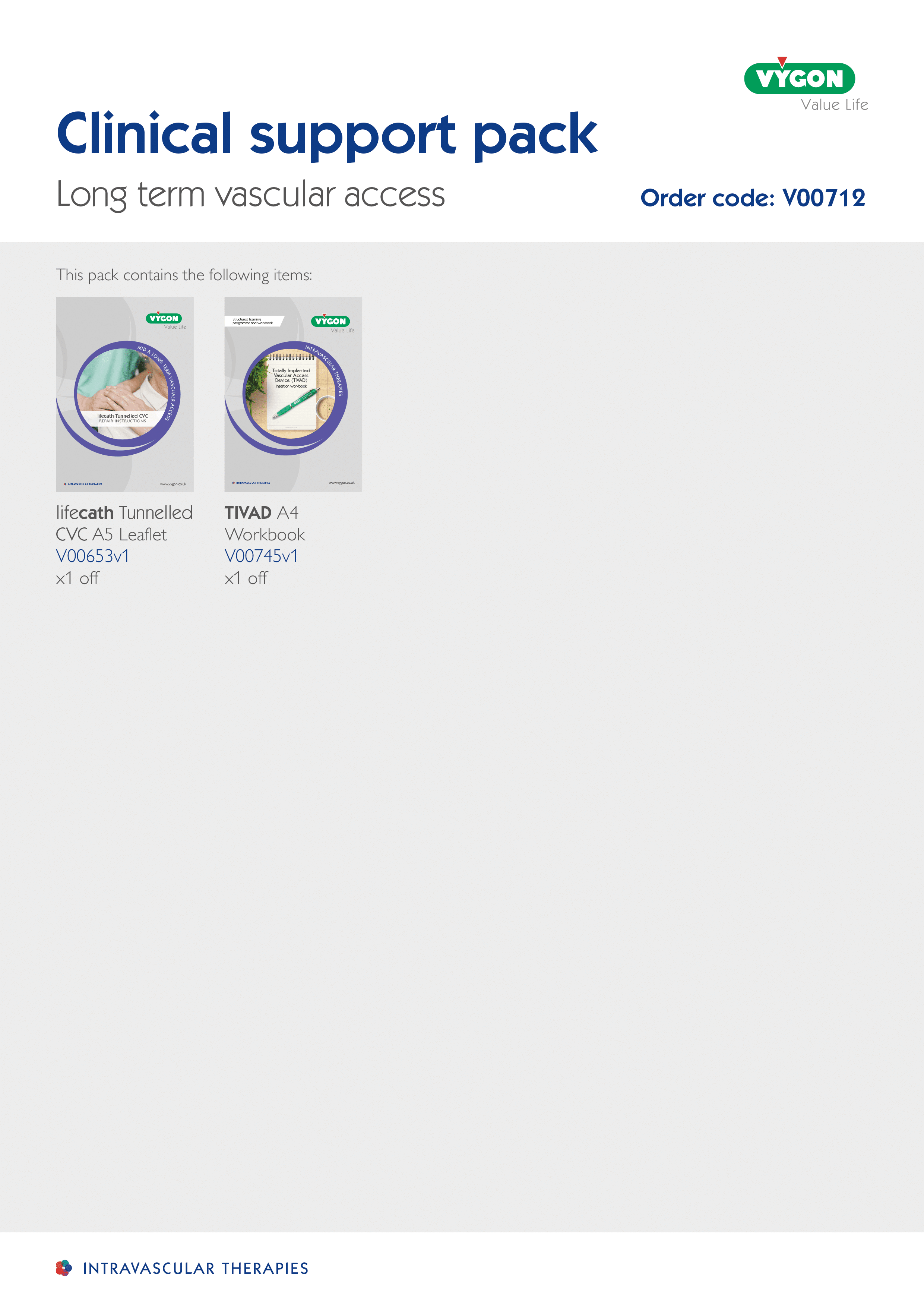 Support Packs - Vygon